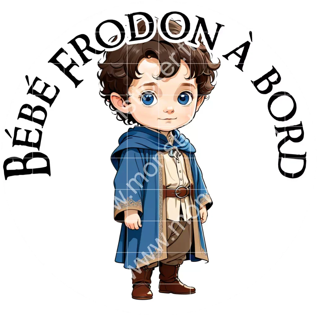 Autocollant Bébé à bord, Frodon – www.monsticker.fr