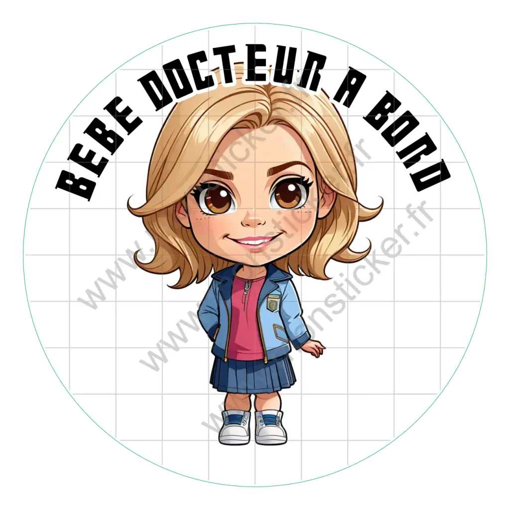 Autocollant Bébé à bord, Rose Tyler – www.monsticker.fr